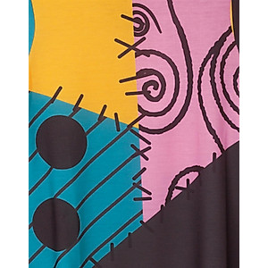 Disney Nightmare Before Christmas Sally Women's Short Sleeve Costume Dress Small