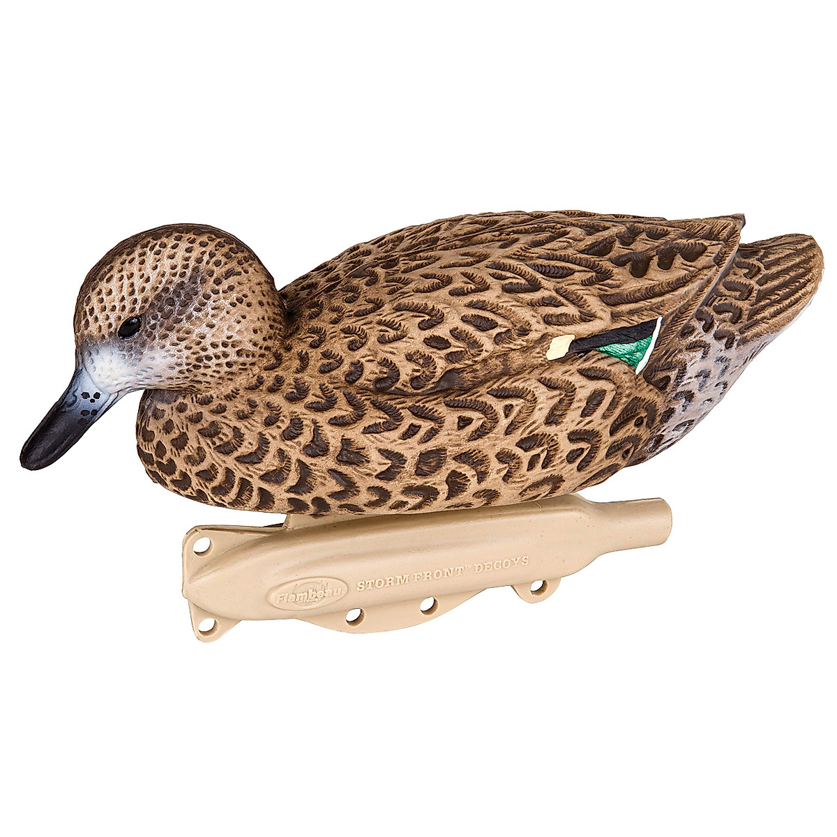 Flambeau Outdoors 8015SUV Storm Front 2 Green-Winged Teal Decoys, Classic Floaters - 6-Pack