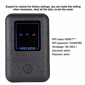 4G LTE Mobile Hotspot Device, Box-high Speed-2100Mah-can Connect up to 10 Users-USB Charging Portable 4G Router,Suitable for Mobile Phones,Laptops,etc.(T1)