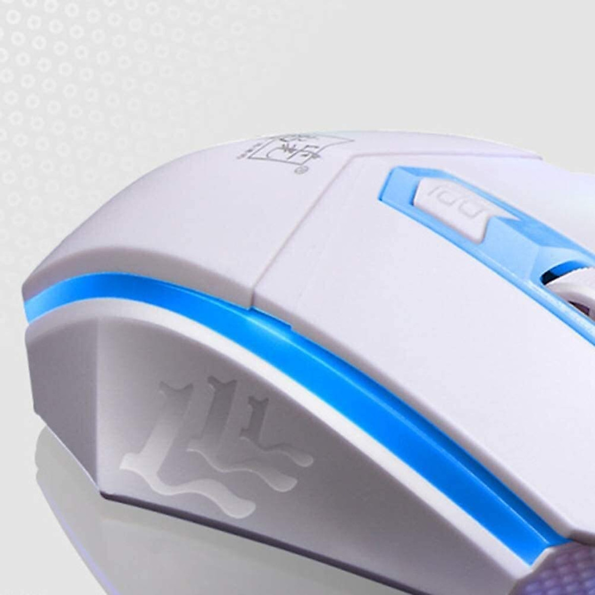 HJJWL Gaming Keyboard and Mouse Combo, RGB Rainbow Backlit Keyboard Compact USB Wired Mechanical Feeling Keyboard for Computer Gamer Office (White),Colour Name:Black (Color : White)