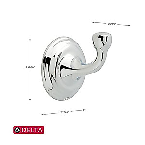 DELTA Windemere Towel Hook, Chrome, Bathroom Accessories, 70035