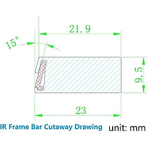 43 Inch Interactive 10 Points Infrared IR Touch Screen Overlay Frame Free Driver…