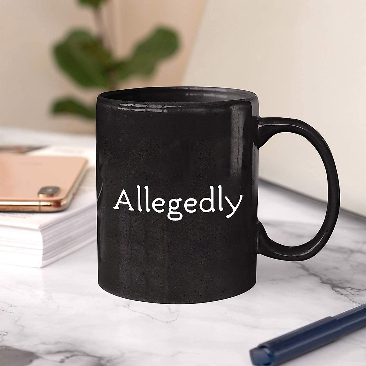 Allegedly Mug, Lawyer Gifts Appreciation Funny Mug, Allegedly Unique Gift for Men Women, Lawyer, Future Lawyer, Law Student Graduation, Attorney, Birthday, Christmas, Black Coffee Mug 11Oz