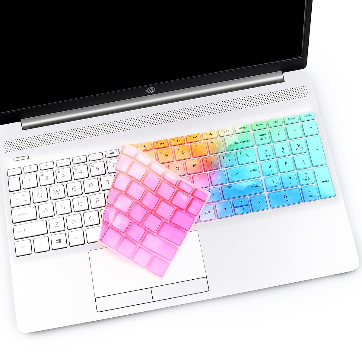 Keyboard Cover for HP Laptop 15.6 15-dw 15-dy 15-ef 15-da/db 15-bs/bw 15t 15z 15t-dy200 15t-dw300/HP Envy x360 2-in-1 15.6''/HP Spectre x360 15t eb0043dx/HP Envy 17 17.3 17t 17M 17-by/bs/bw-Colorful