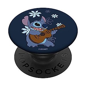 Disney Lilo & Stitch Flowers Background PopSockets Swappable PopGrip