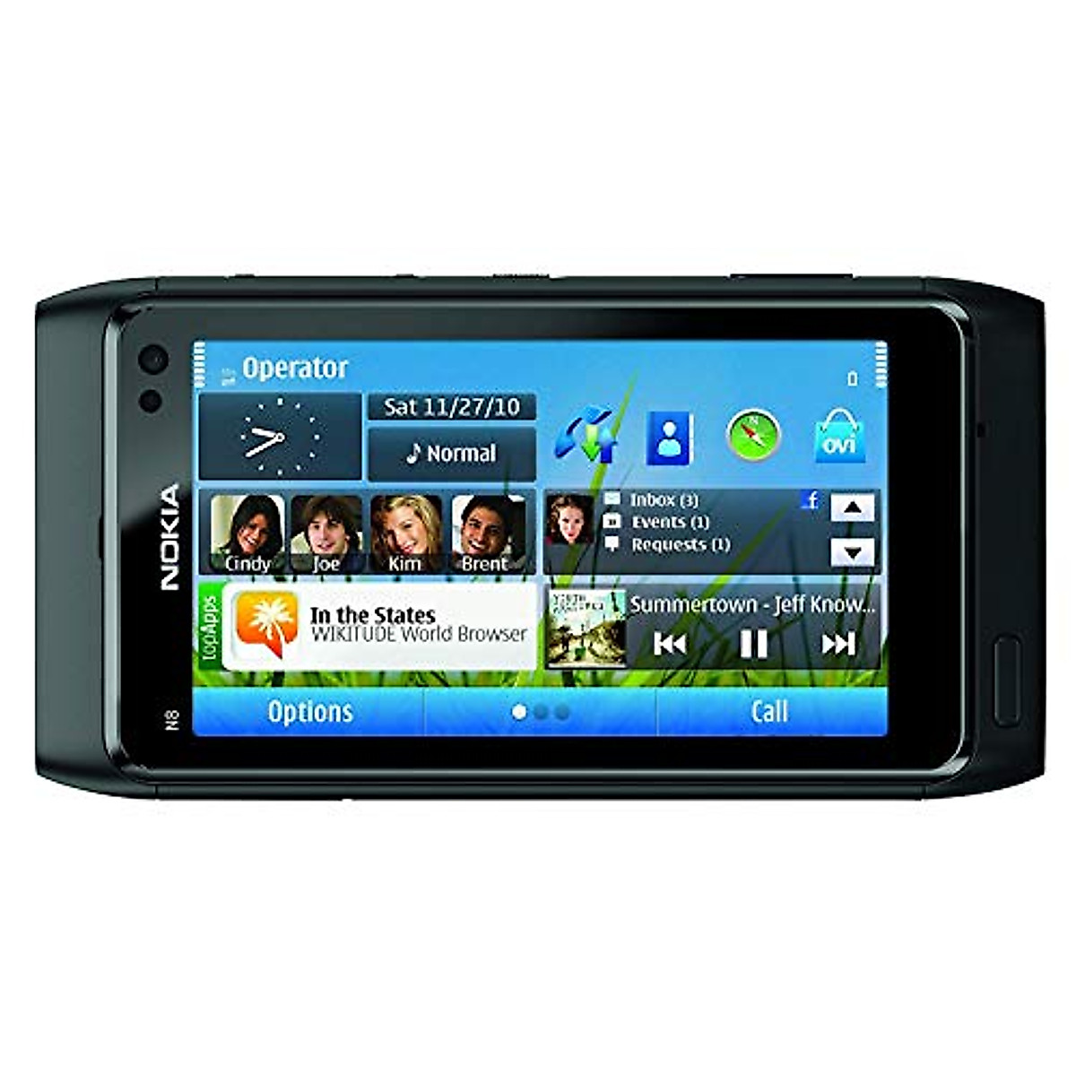 Nokia N8 Unlocked GSM Touchscreen Phone Featuring GPS with Voice Navigation and 12 MP Camera (Black) (Black)