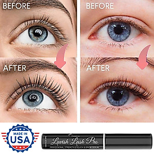 Lavish Lash Pro by Pronexa Hairgenics. Professional Strength Eyelash & Eyebrow Growth Serum. Over 20 Active Growth Promoting Ingredients for the Longest, Fullest Lashes & Brows. 5mL, 6 Month Supply.