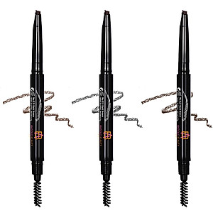 Antique Beauty Waterproof Eyebrow Pencil, Dual-Headed Eyebrow Pencil, Perfect for Professional & Beginner Use-Light Brown