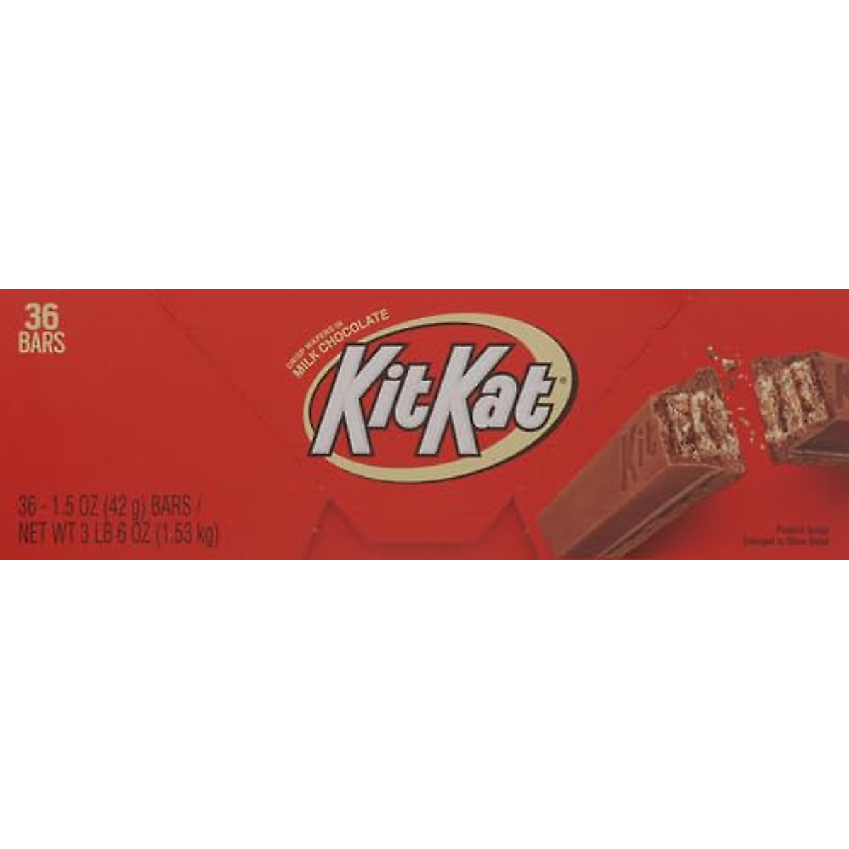 KIT KAT Milk Chocolate Wafer Candy Bars, 1.5 oz (36 Count)