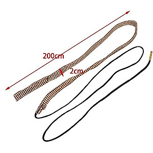 Gun Snake Cleaner .270 Cal .280 .284 & 7mm Gun Cleaning kit Supplies Gun Barrel Cleaning Bore Rope for Rifle Pistol Shotgun Brass Brush Cleaning Cord