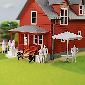 Evemodel P4310B 60pcs O Scale 1:43 Unpainted Model Standing Figures White People