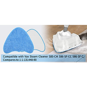 FUSHUANG 4 Pack Microfibre Cleaning Pads Compatible with Vax S2 Series S86-SF-B, S86-SF-C, S86-SF-P, S86-SF-T, S86-SF-CC, S86-CCM-3, S86-MC-C, S86-SF-CCP and Hoover WH20200 Steam Mop,13.2 * 8.46 inch