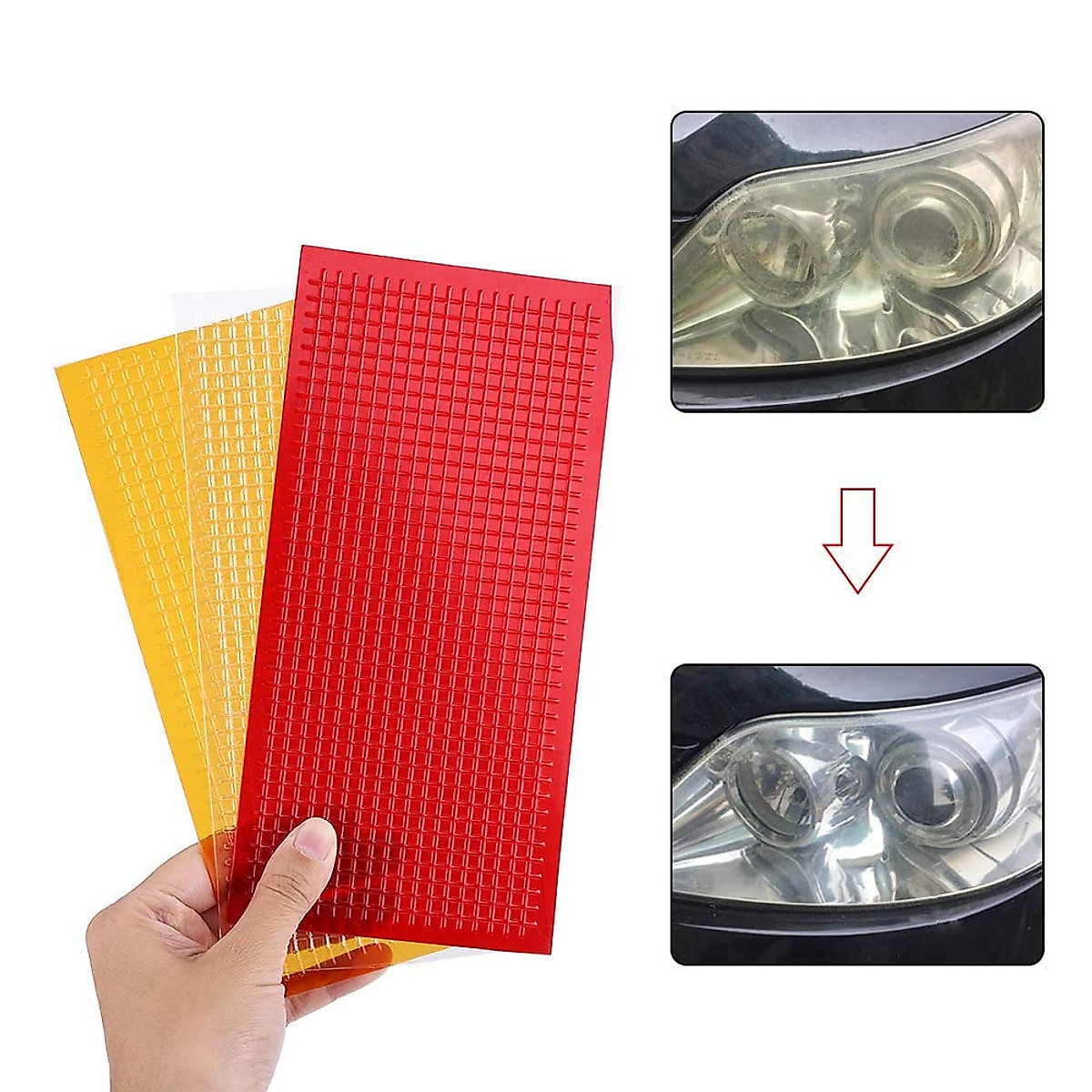 Car Lens Crack Repair Film, Kit Auto Lens Repair Car Lights Crack Repair Film Headlight Multi-Pack Taillight Repair Tools