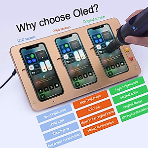 EFAITHFIX for iPhone X Screen Replacement OLED [NOT LCD] 5.8 Inch Display Digitizer 3D Touch Screen Frame Assembly with Repair Tools Kit Waterproof Adhesive Tempered Glass for Model A1865/A1901/A1902