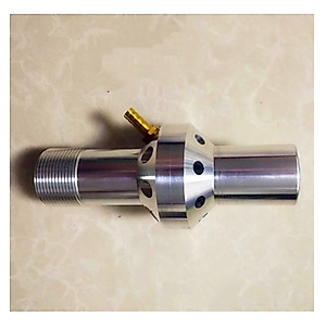 Sandblasting Machine Dedicated 4/8/10/12mm Boron Carbide Water Sandblasting Gun Nozzle, 40mm Thread Diameter Double Inlet Wear-resistant Sandblasting Gun Head (Color : Inner hole 6mm)