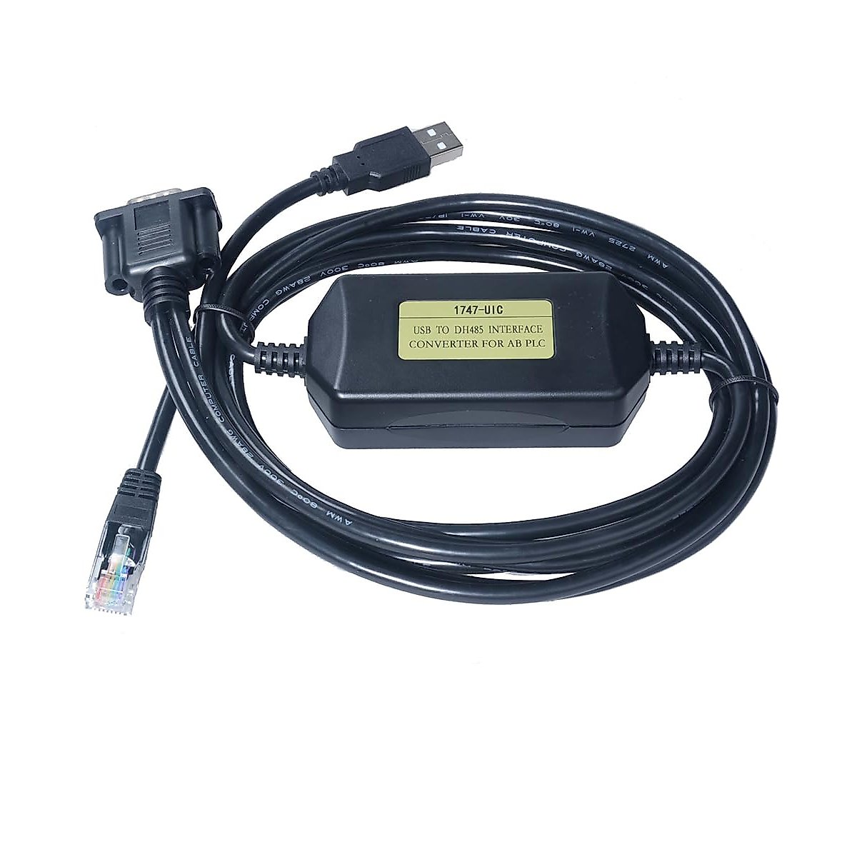 Avanexpress Twinklebay PLC Programming Cable Compatible with 1747-UIC USB to DH485 RS485 RS232 Interface Converter