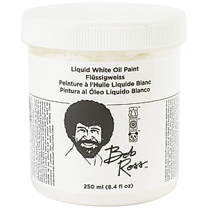 Bob Ross Liquid White Oil Paint, 237ml jar (750006207)