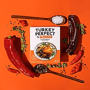 Fire & Flavor Cajun Turkey Brine Kit - Includes Bag and Poultry Seasoning for Roasting, Grilling, Smoking, and Frying Birds Up to 25 lbs