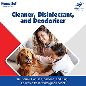 KennelSol 1-Step Kennel Cleaner 1 Pint and PetSuds Probiotic Shampoo and Conditioner for Dogs 16 oz Lavender Scented Bundle
