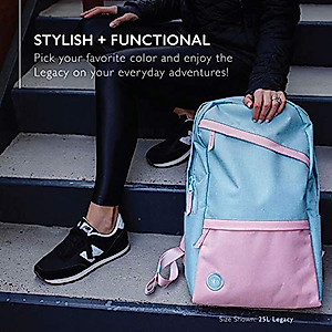 Simple Modern Legacy Backpack with Laptop Compartment Sleeve - 35L Travel Bag for Men & Women College Work School -Blush