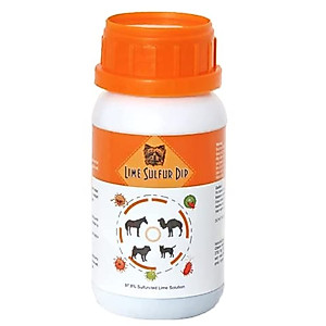 Classic's Lime Sulfur Dip (8 oz - Extra Strength Formula - Safe Solution for Dog, Cat, Puppy, Kitten, Horse