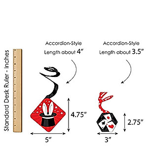 Big Dot of Happiness Ta-Da, Magic Show - Magical Birthday Party Hanging Decor - Party Decoration Swirls - Set of 40