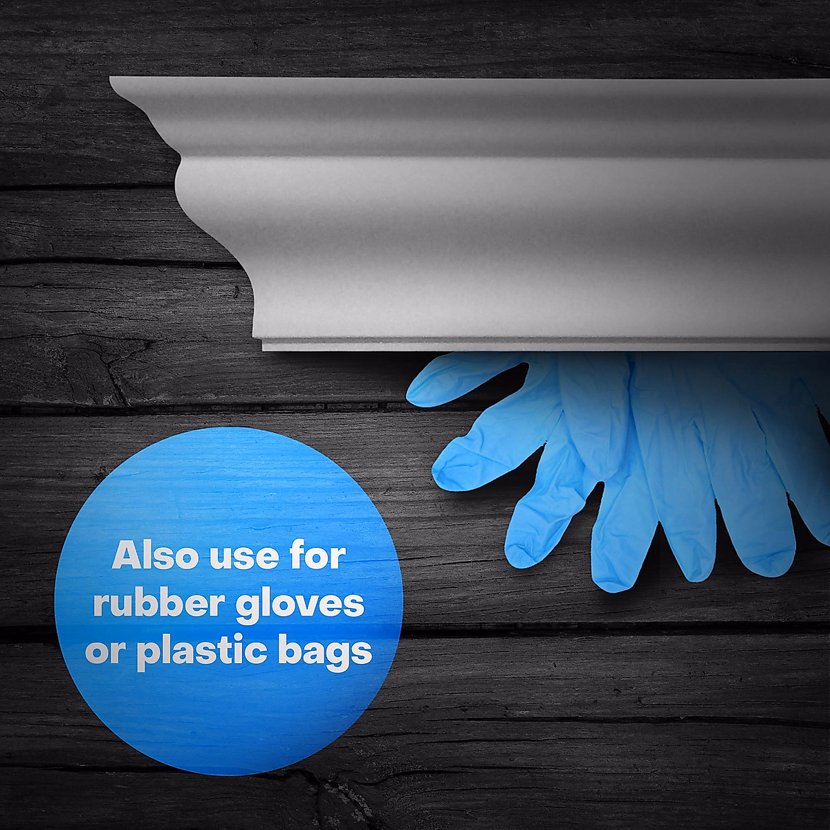 HealthyShelf White ABS Plastic MultiFold Paper Towel Dispenser - Wall Mount Shelf - Handy Multi-Use Decorative Shelf Dispenser for Bath, Kitchen, Laundry Room