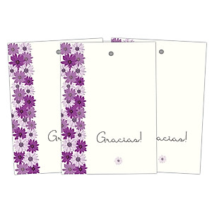 20 Tarjetas de Agradecimiento Thank You cards Notes in Spanish Gracias Cards for Wedding, Baby Shower,Anniversary, Bridal Shower - Flores Gracias Cards in Spanish Español with envelopes