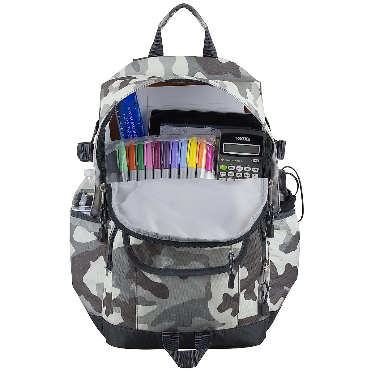 Eastsport Multi-Purpose Millennial Tech Backpack - Grey Camo