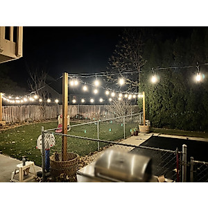 ROMANJOY LED Light Bulbs, 11-15W Equivalent Incandescent Bulbs Replacement, Waterproof Bulbs for Outdoor Patio String Lights, Vintage Edison LED Filament Bulb (S14-2W-E26-15Pack, 2200K Warm White)