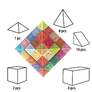 Rongdafeng Soft Pyramid Adventure Building Blocks 31 pcs for Toddlers: A Gentle Introduction to Egypt's Wonders
