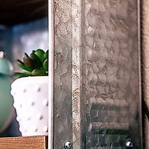 Galvanized Wash Tub with Shelves, Wall Hanging Shelf, Rustic Bathroom Shelf, Bathroom Wall Decor, Farmhouse Shelf, Mudroom or Laundry Shelf, Bathroom Organizer