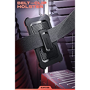 SupCase Unicorn Beetle Pro Series Case for Samsung Galaxy S22 5G (2022 Release), Full-Body Dual Layer Rugged Belt-Clip & Kickstand Case Without Built-in Screen Protector (Black)