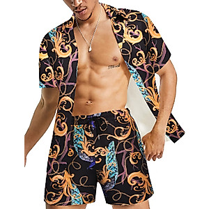 Men's Casual Button-Down Shirt - Fashionable Hip Hop, Golf, Beach, & Brunch Outfits for Hombres