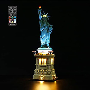 LIGHTAILING Led Light for Lego 21042 Architecture Statue of Liberty Building Blocks Model：Remote-Control Version - NOT Included The Model Set
