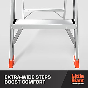 Little Giant Ladder Systems Flip-N-Lite, 4-Foot, Stepladder, Aluminum, Type 1A, 300 Lbs Rated (15272-001)