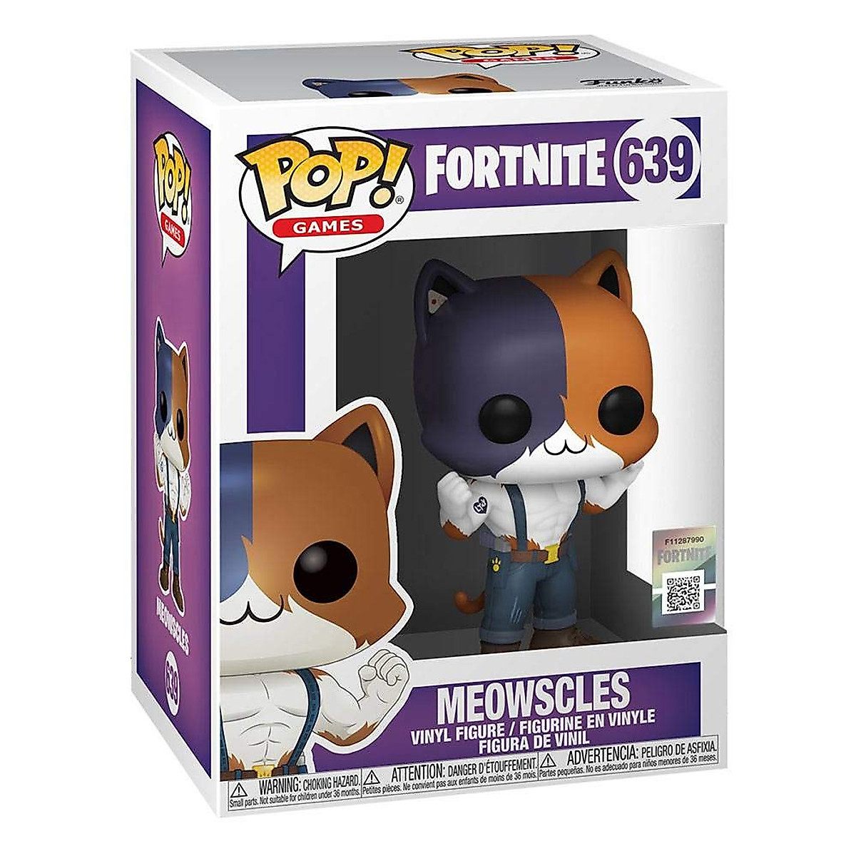 Funko Pop! Games: Fortnite - Meowscles (Bundled with Pop Box Protector Case)