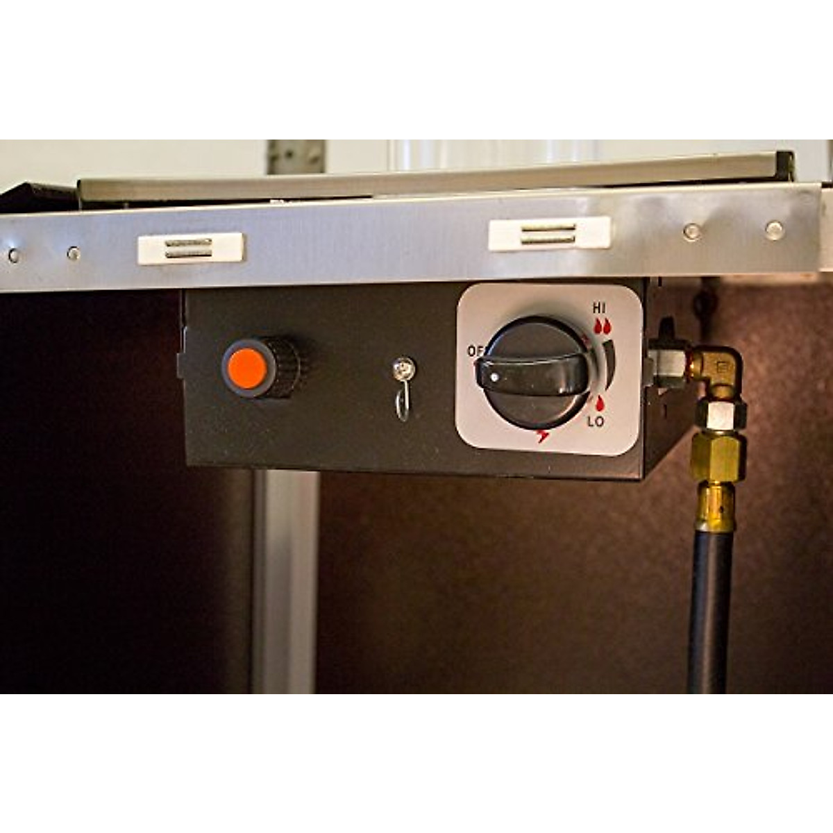 Hiland HLDSO1-GTSS 91-Inch Tall Quartz Glass Tube Heater - Silver