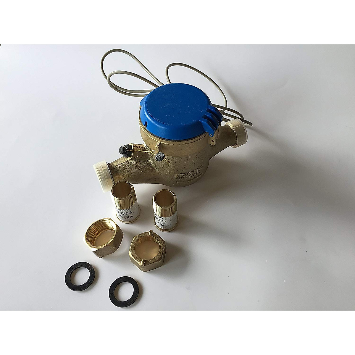 DAE C-75NL 1pcs 3/4" NonLead Water Meter Coupling, 3/4" Male NPT, 1" Female NPSM