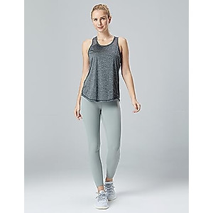 5 Pack Women's Workout Tops, Athletic Racerback Tank Tops for Women, Mesh Sleeveless Shirts Yoga for Gym Running (Set 3, Small)