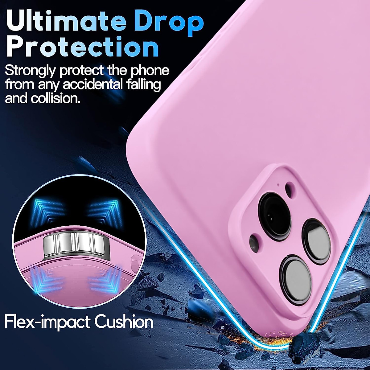 Blaspins Crossbody Strap Phone Case for iPhone 13 Pro Max, Adjustable Rope, Belt Neck Lanyard, String Detach Lanyard, Drop Proof Sturdy, Wrist Hand Free Protective Cover 6.7 inch 13 Pro Max - Pink