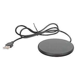 UPKOCH 1 Pc Coffee Tea Cup Warmer Heater for Desk, Coffee Tea Warmer for Cups and Mugs, with Auto Off Using USB Plug Option Black
