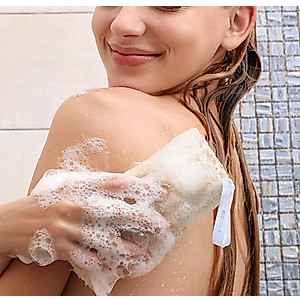 EcoTools Loofah Body Sponge, Mesh Netting Loofah, Exfoliating Body Scrubber, for Men & Women, Eco-Friendly Bath Sponge, Gentle Cleansing, Self-Tan Prep, Vegan & Cruelty-Free, 3 Count