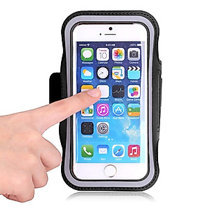 Running Armband for Sony Xperia 10 II 6" Adjustable Arm Phone Case Holder for Leagoo Z15 V1 Sports Mobile Phone Bag for Hiking Exercise Gym Workout with Key Holder