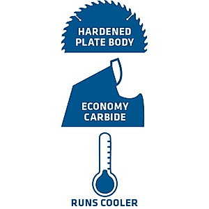 Century Drill & Tool 09103 Pacer General Purpose Circular Saw Framing Blade, 7-1/4" 24T, 10-Pack