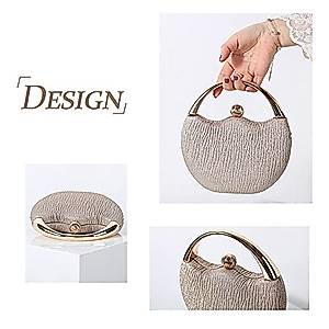 DBMGB Banquet Clutch Bag, Prom Party Wedding Purse, Sparkly Crystal Handbag, with Mobile Phone Pocket, for Women Ladies,Black