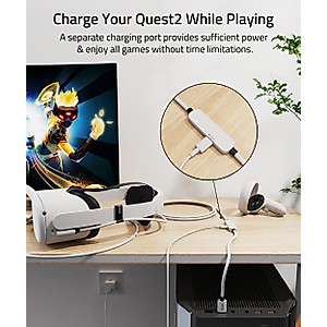 Syntech Charging Link Cable 16FT and Standard Link Cable 16FT Compatible with Oculus/Meta Quest 2/1