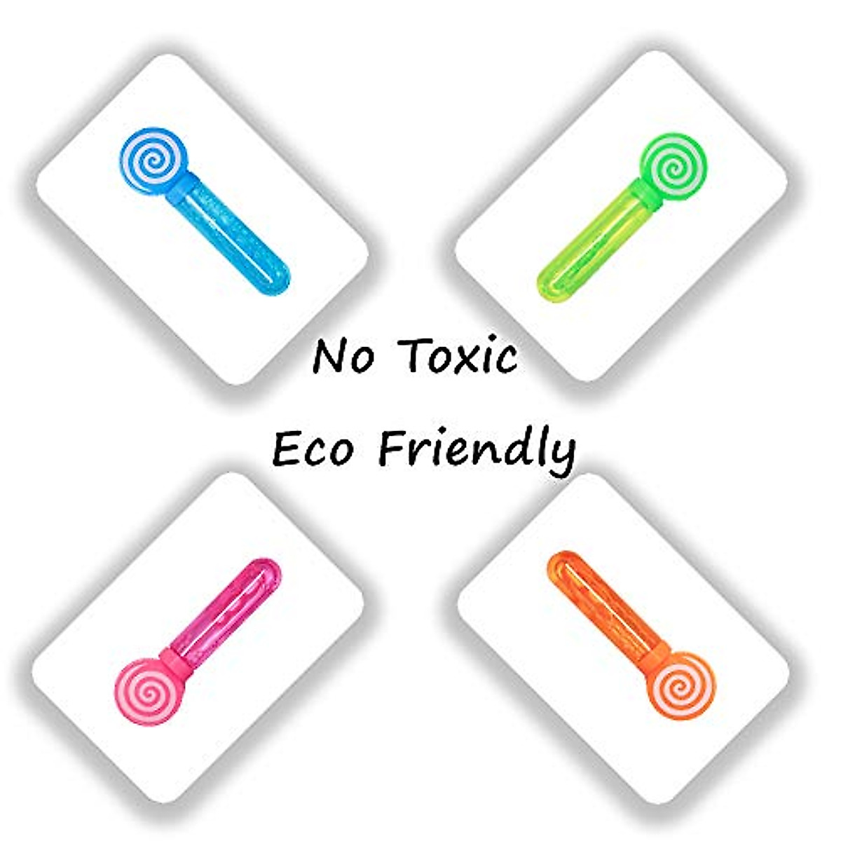 Small Bubbles for Kids 4 Colors Bubble Wand 24 pcs Party Favors Birthday Gift Celebration Toy