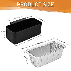 𝗚𝗿𝗶𝗱𝗱𝗹𝗲 𝗚𝗿𝗲𝗮𝘀𝗲 𝗖𝗮𝘁𝗰𝗵𝗲𝗿 for 𝗕𝗹𝗮𝗰𝗸𝘀𝘁𝗼𝗻𝗲 with 𝟭𝟬𝗣𝗰 Blackstone Grease Cup Liners，Griddle Grease Tray Cup for Blackstone Griddle Accessories，Drip Pans for Blackstone.