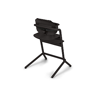 Cybex Lemo High Chair and Bouncer Nest with Easy One Hand Depth and Height Adjustment, Anti-Tip Wheels, and Easy Assembly, Convertible to Adult Chair, Infinity Black